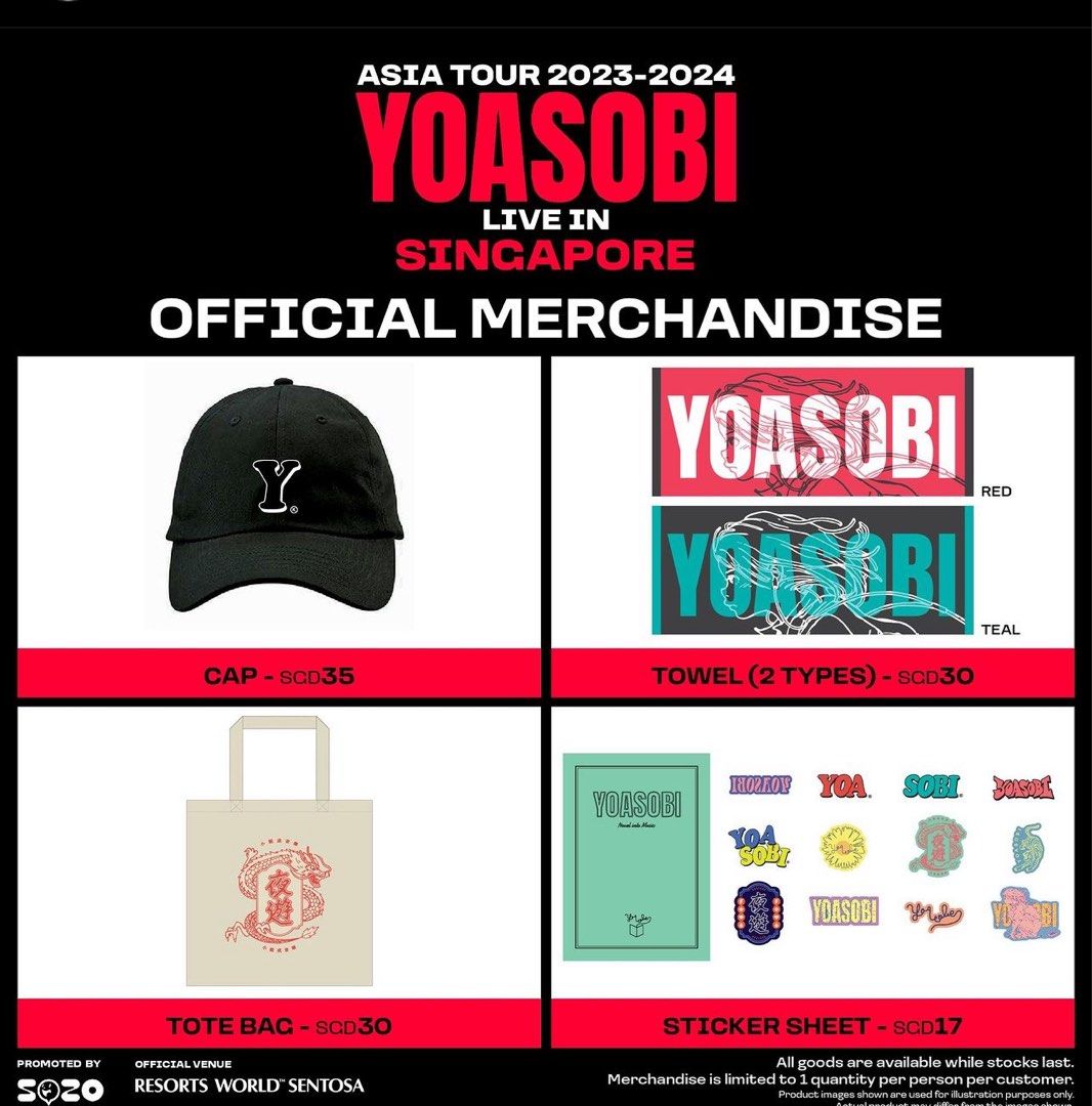 [HTB] YOASOBI ASIA TOUR MERCH, Hobbies & Toys, Memorabilia ...