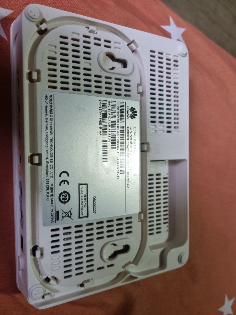 HUAWEI ECHOLIFE HG8240H5 FIBER TERMINAL, Computers & Tech, Parts ...