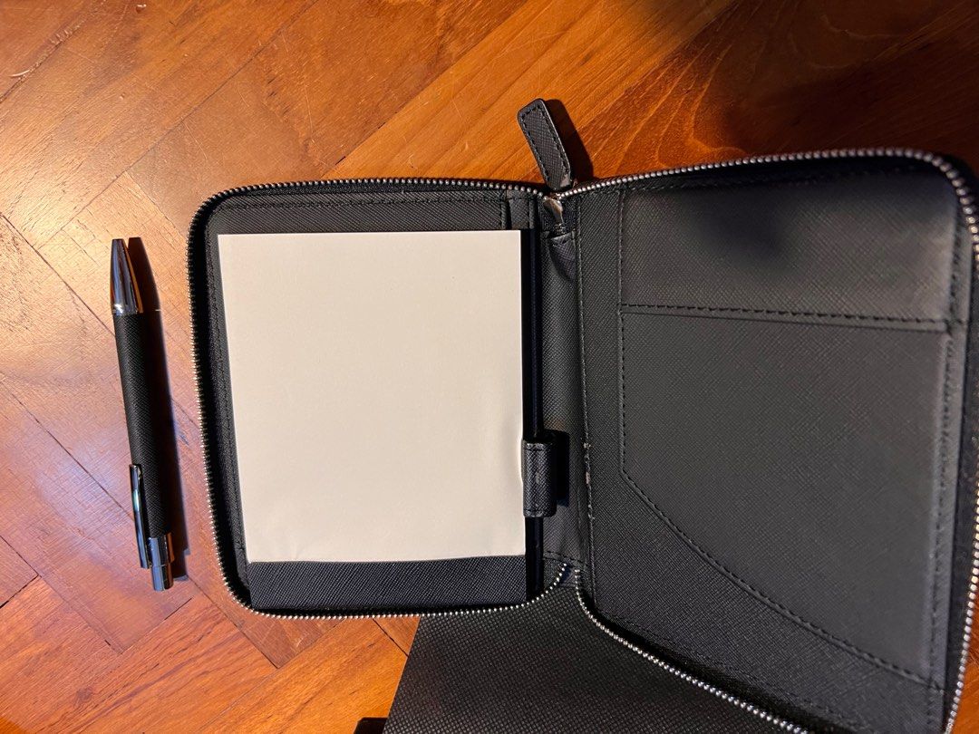 Hugo Boss note book and ballpoint pen, Luxury, Accessories on Carousell