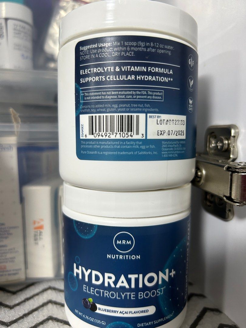 MRM Nutrition Hydration Electrolyte Boost (Blueberry Acai), Health & Nutrition, Health ...