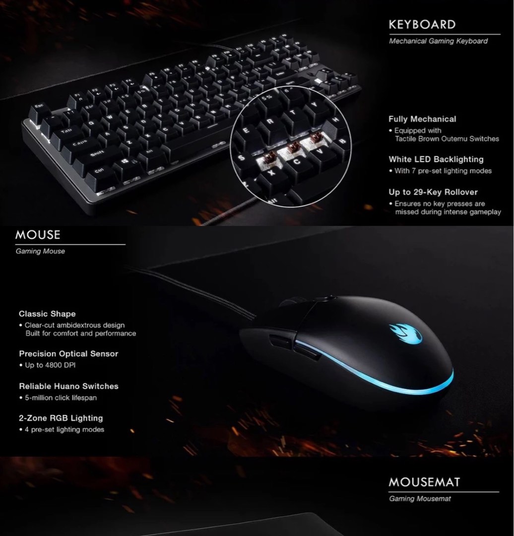 Ignite 87 key mechanical keyboard, Computers & Tech, Parts ...