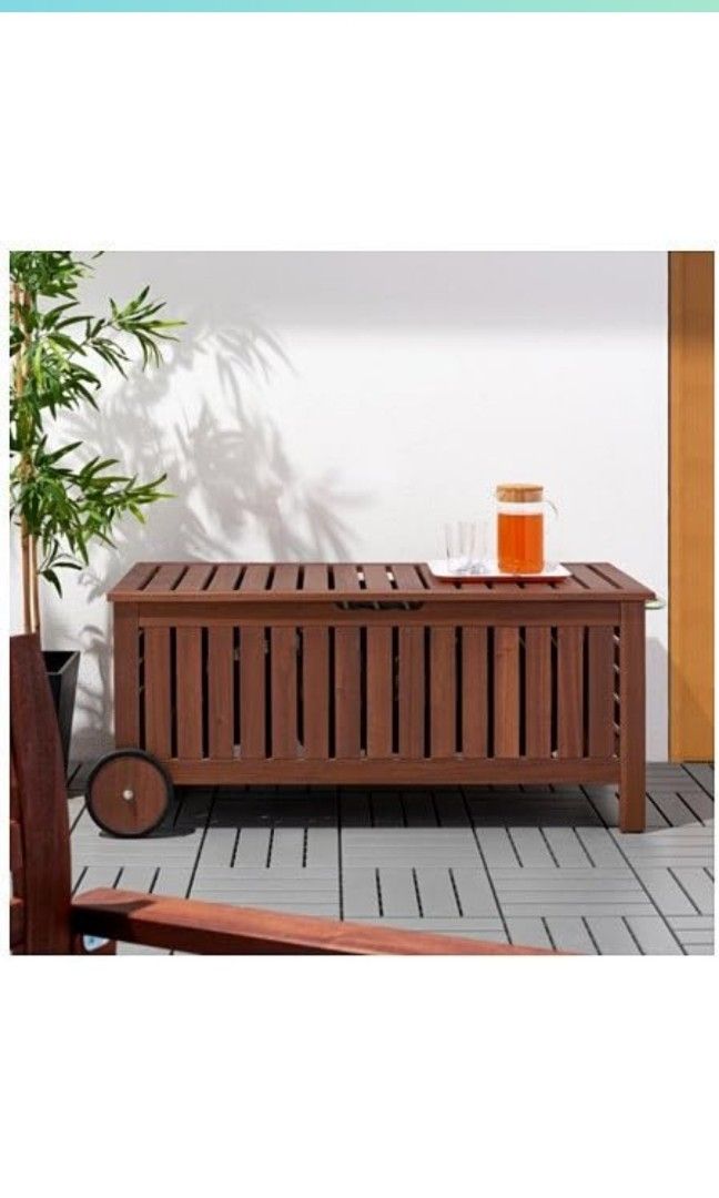 Ikea Applaro Storage Bench for balcony or patio, Furniture & Home ...