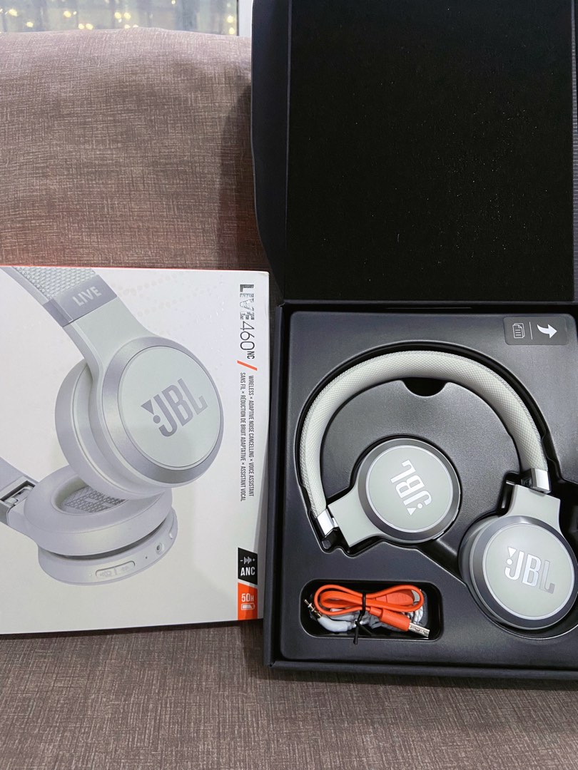 JBL Live 460NC Wireless On-Ear NC Headphones, Audio, Headphones ...