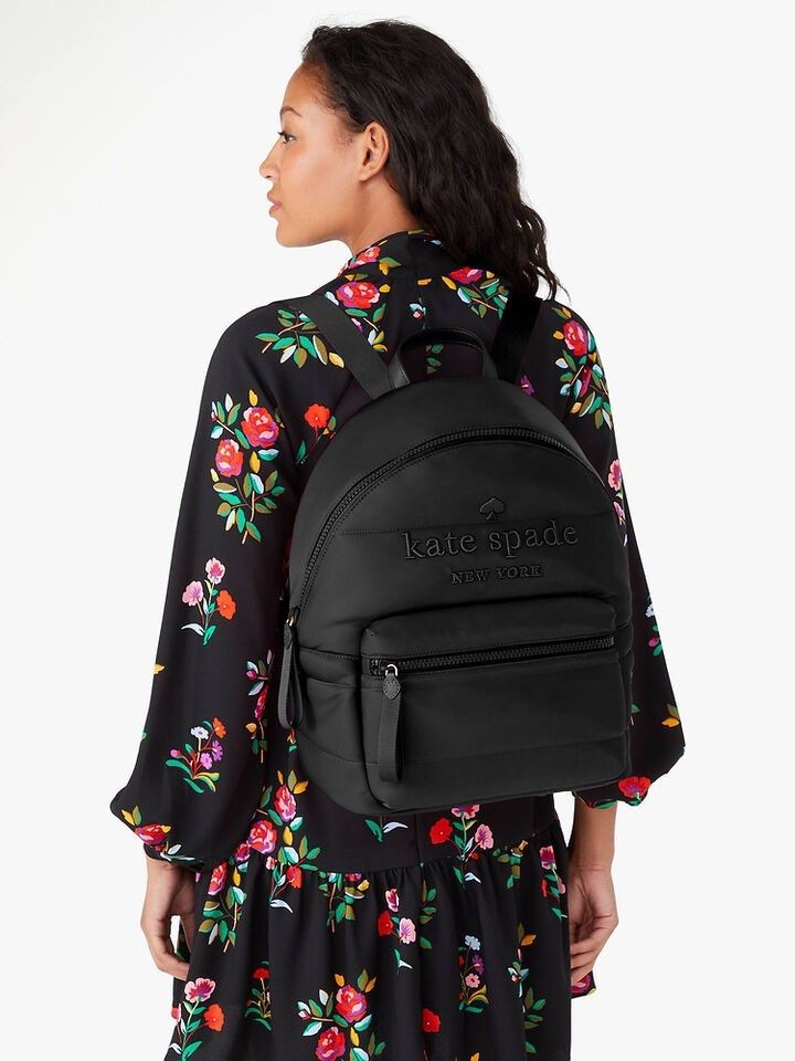 KATE SPADE Ella Large Backpack BLACK, Men's Fashion, Bags, Backpacks on ...