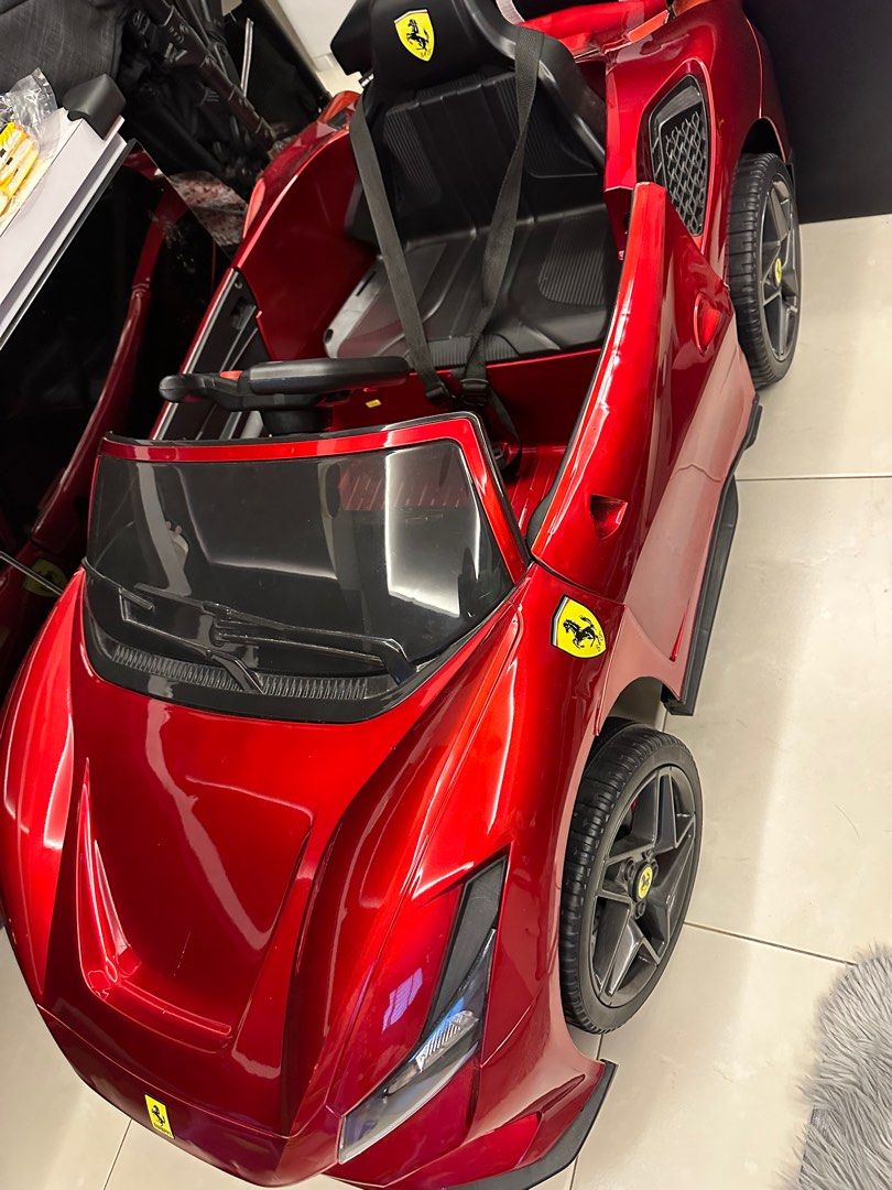 Kids Electric Car Ferrari, Babies & Kids, Infant Playtime on Carousell