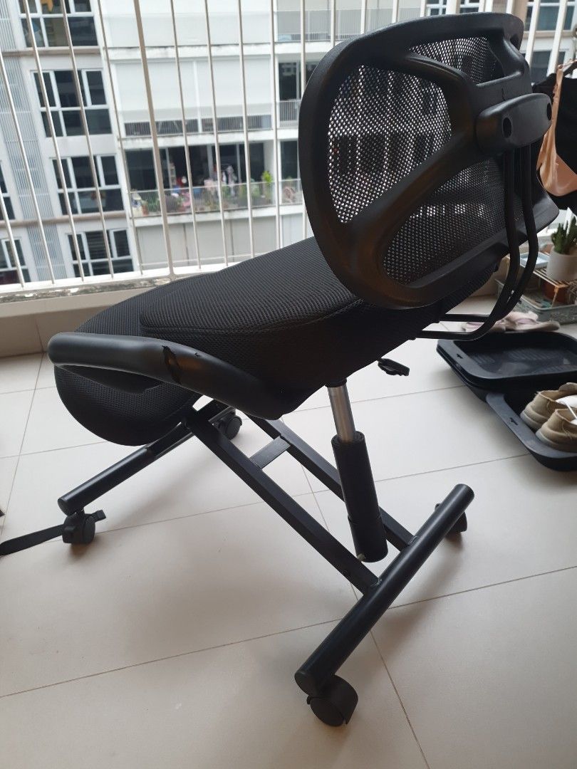 Kneeling Chair with swivel lockable wheels, Furniture & Home Living ...