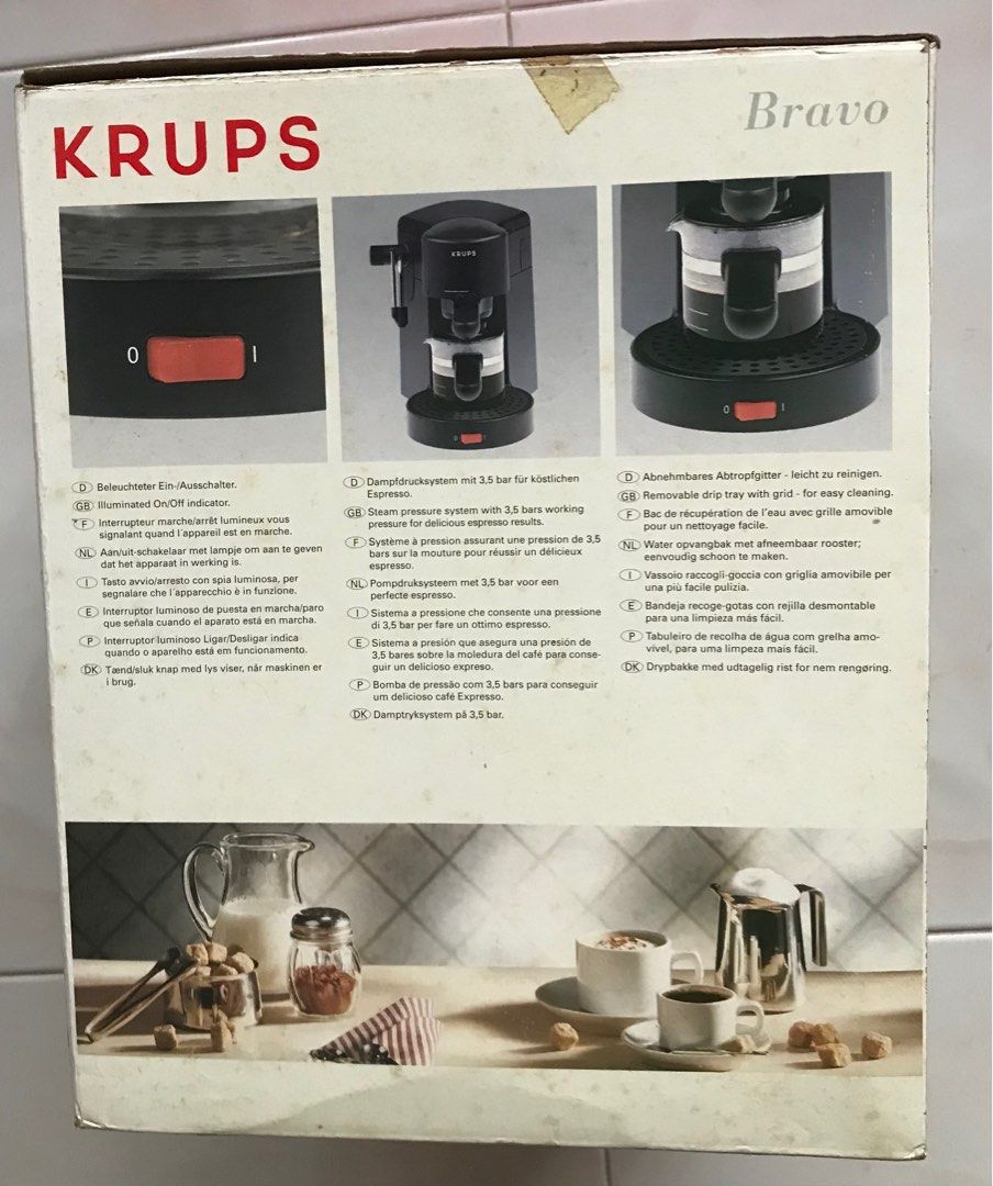 Krups expresso machine Bravo F861 with user manual n accessories , TV ...