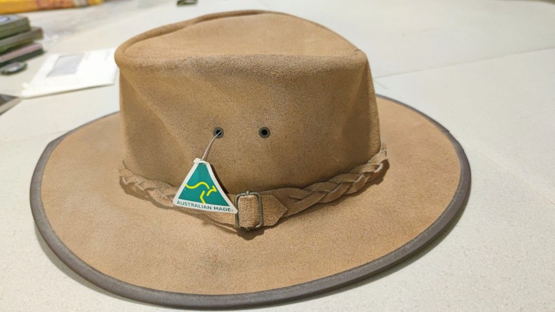 Leather Bush Hat, Men's Fashion, Watches & Accessories, Caps & Hats on ...