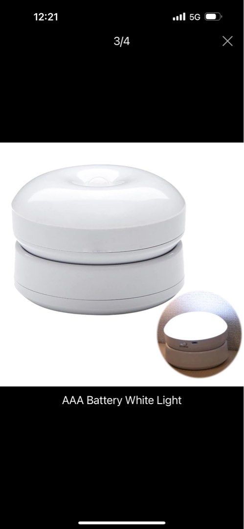 LED Motion Sensor Lamp (AAA Battery), Furniture & Home Living, Lighting ...