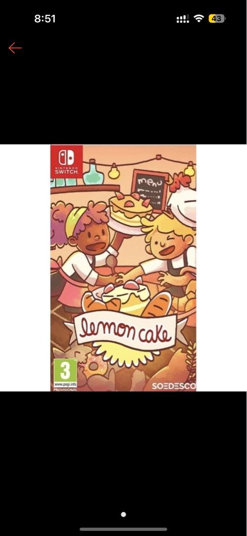 Lemon Cake (Nintendo Switch), Video Gaming, Video Games, Nintendo on ...