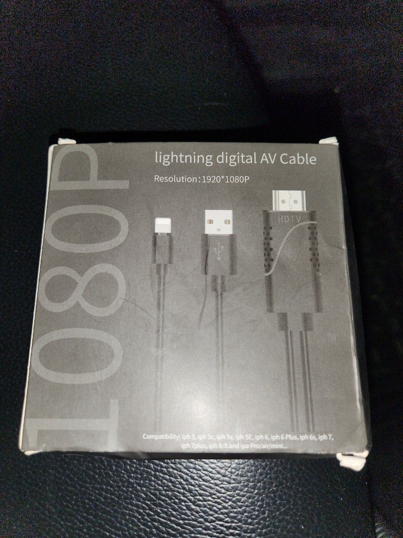 LIGHTNING DIGITAL AV CABLE. (1080P), Mobile Phones & Gadgets, Mobile ...