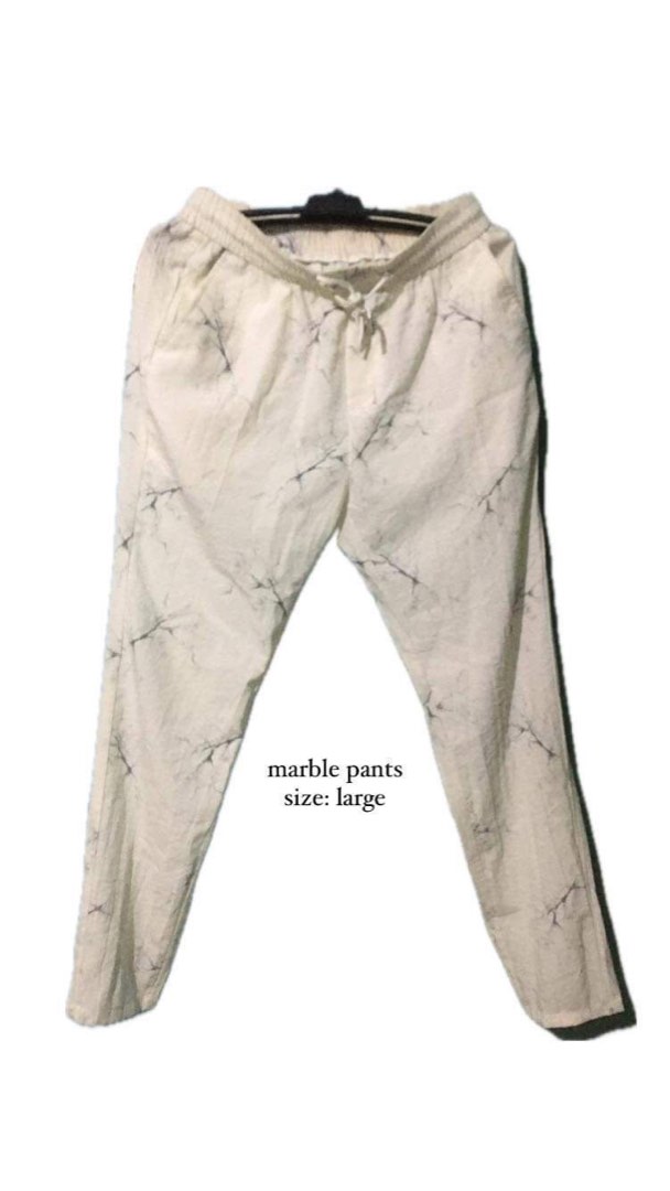 marble pants, Women's Fashion, Bottoms, Other Bottoms on Carousell