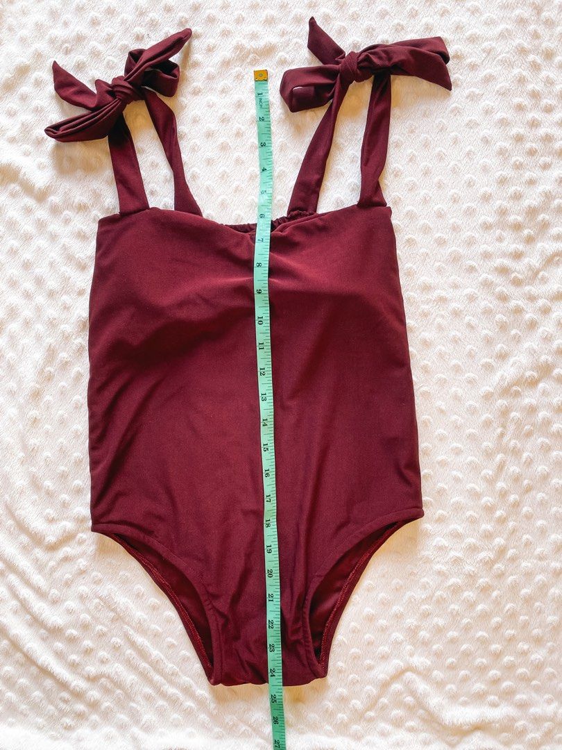 Maroon Swimsuit Womens Fashion Swimwear Bikinis And Swimsuits On