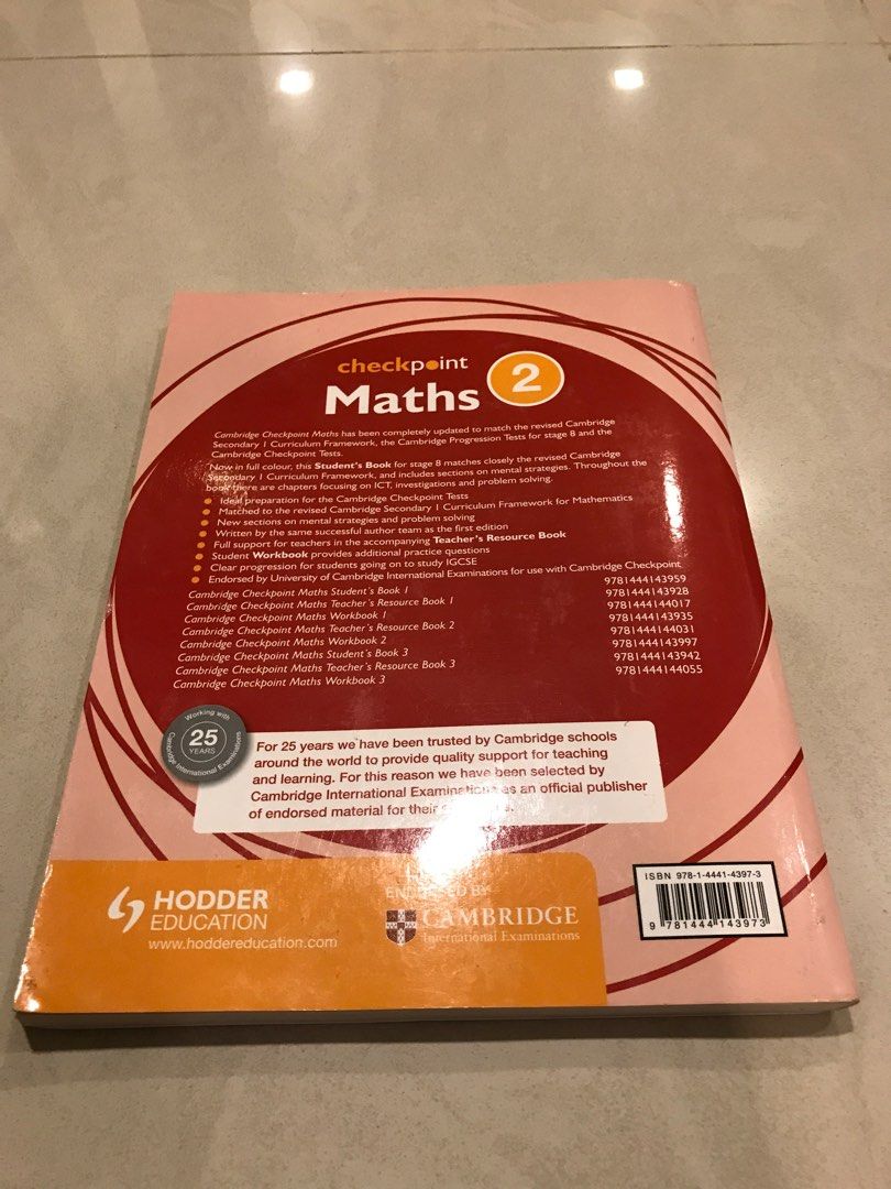 Maths checkpoint Cambridge 2, Hobbies & Toys, Books & Magazines ...