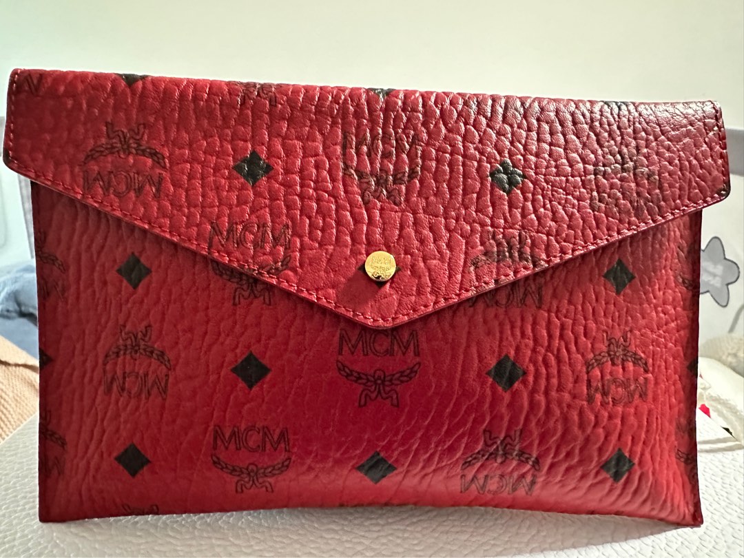 MCM Envelope Clutch, Luxury, Bags & Wallets on Carousell