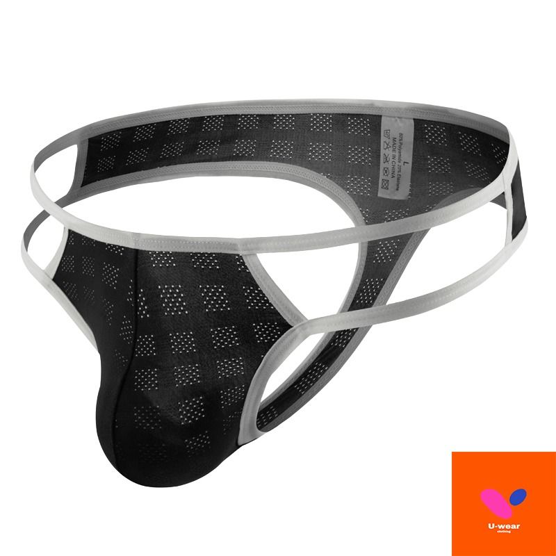 Mens Open Side Mesh Thong Underwear G String Jockstrap, Men's Fashion ...