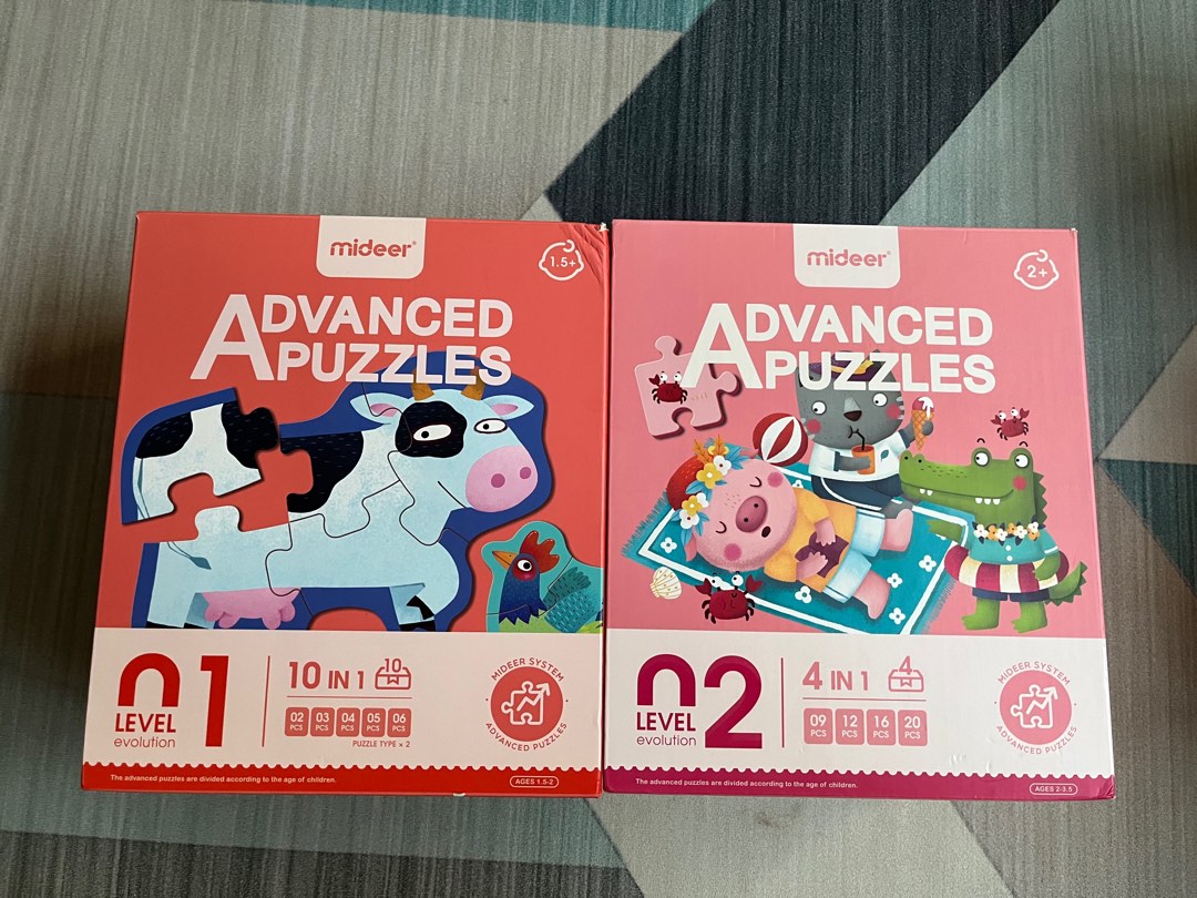 Mideer Advanced Puzzles Level 1 & 2, Hobbies & Toys, Toys & Games on ...