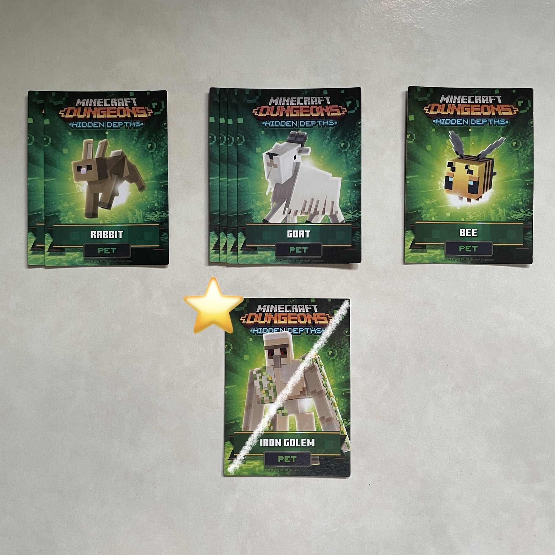 Minecraft Dungeons arcade cards ~ series 2 + hidden depths, Hobbies ...