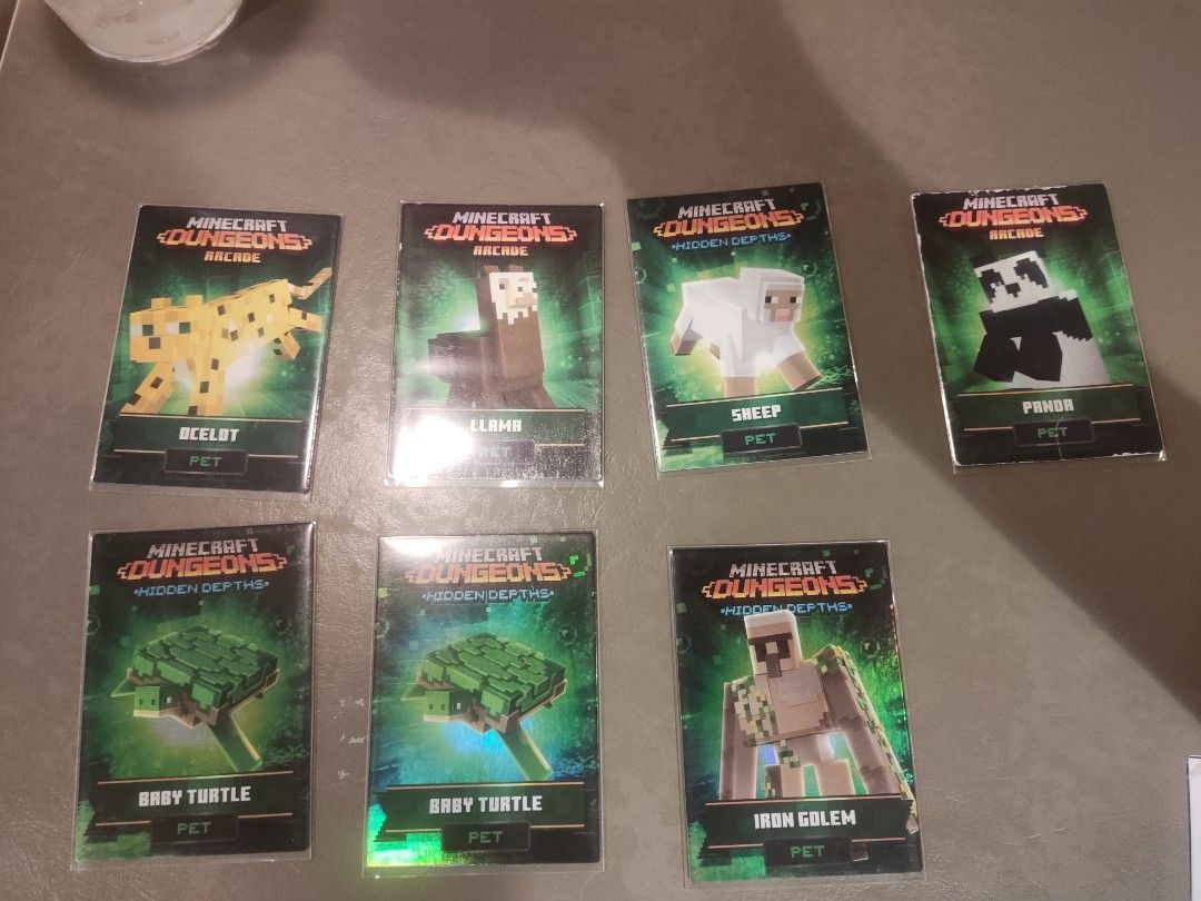 Minecraft Dungeons Arcade cards, Hobbies & Toys, Toys & Games on Carousell