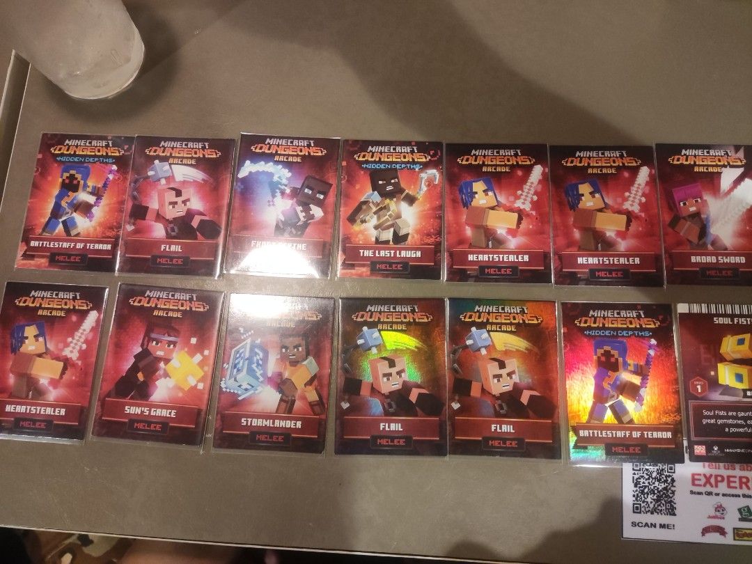 Minecraft Dungeons Arcade cards, Hobbies & Toys, Toys & Games on Carousell