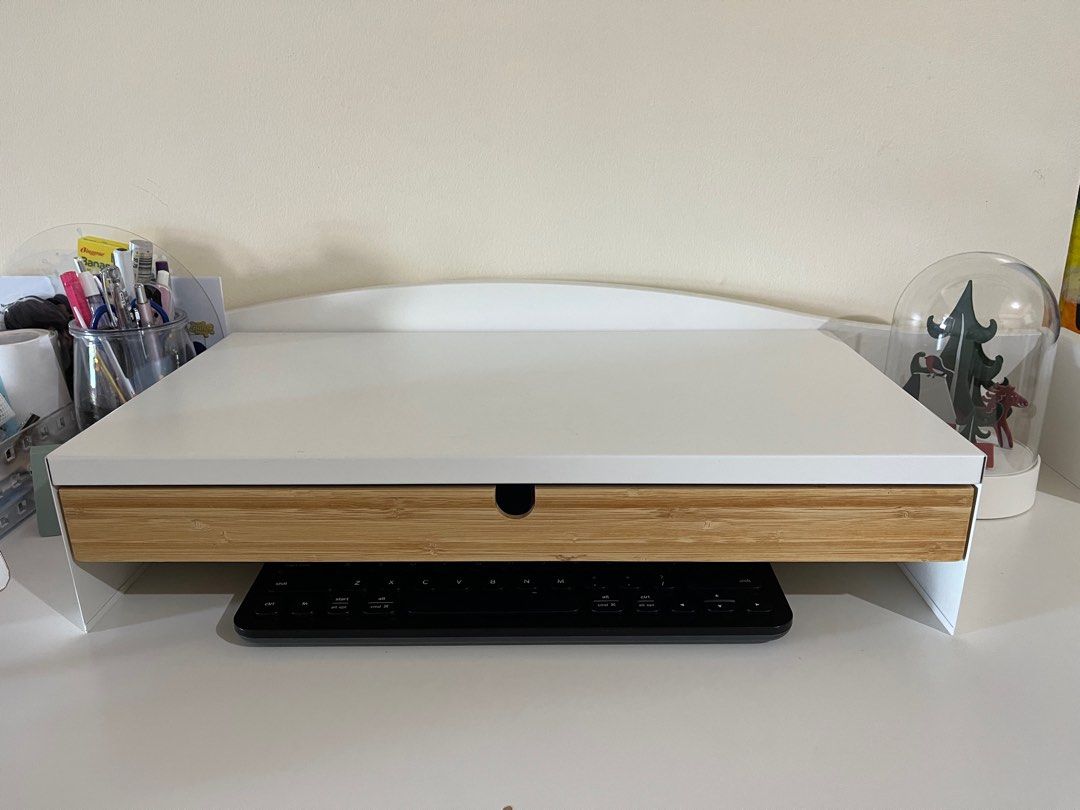 Monitor Stand IKEA ELLOVEN (White), Furniture & Home Living, Office ...