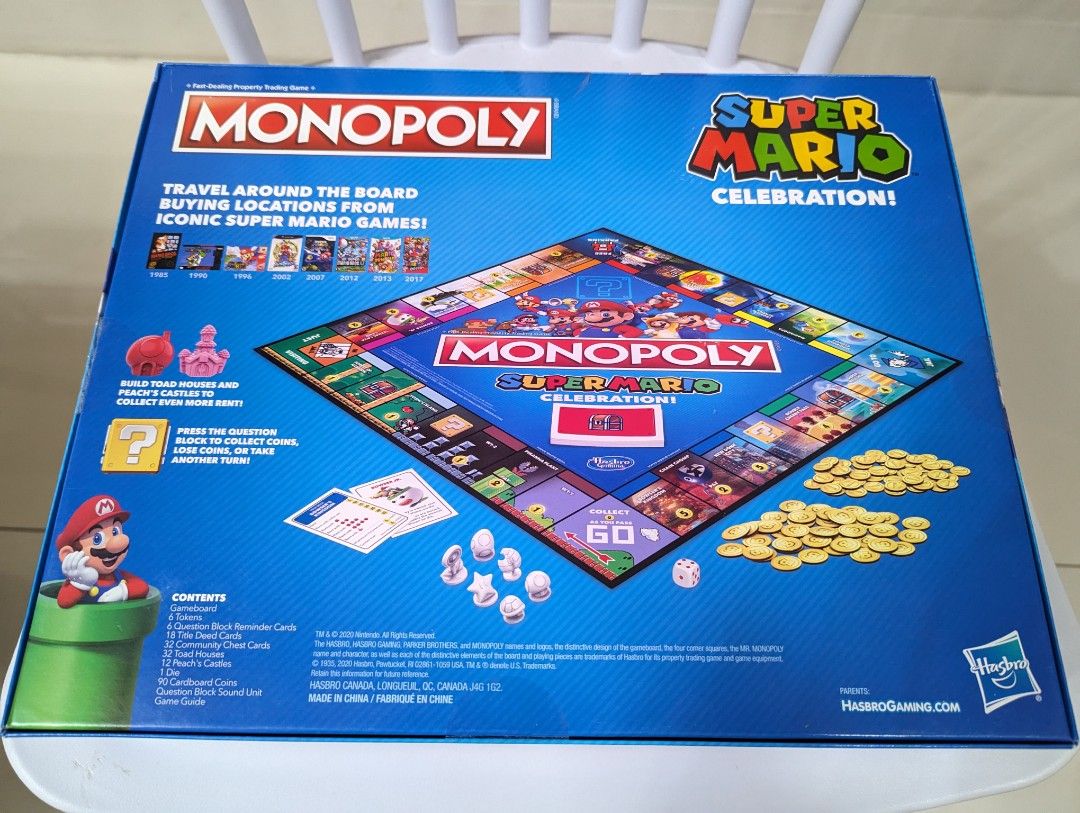 Monopoly Super Mario Celebration Edition Board Game, Hobbies & Toys ...
