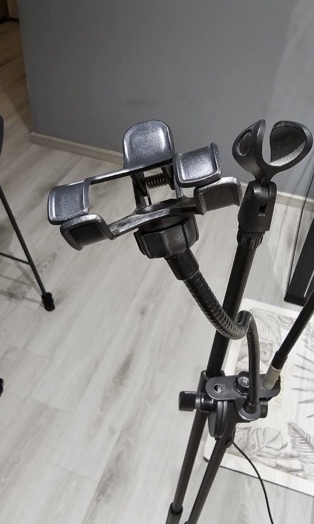 Multi purpose tripod for camera video conferencing, karaoke singing ...