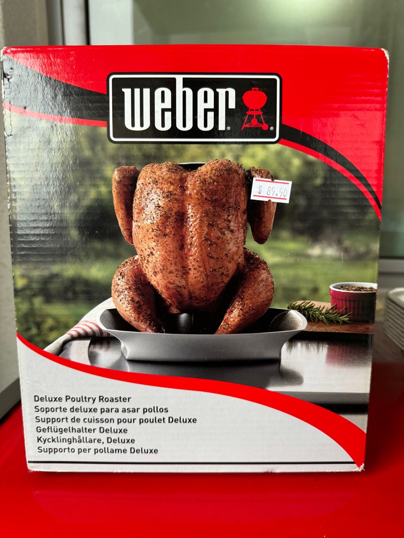 New in Box: Weber Deluxe Poultry Roaster, TV & Home Appliances, Kitchen ...