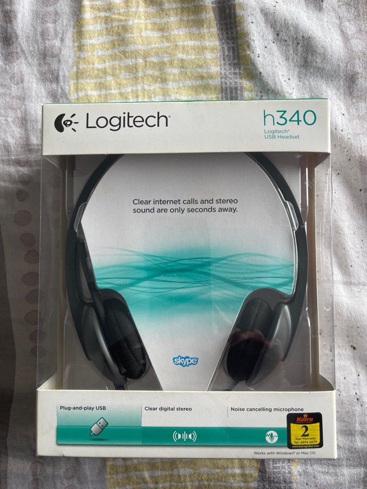 [New] Logitech USB headset, Audio, Headphones & Headsets on Carousell