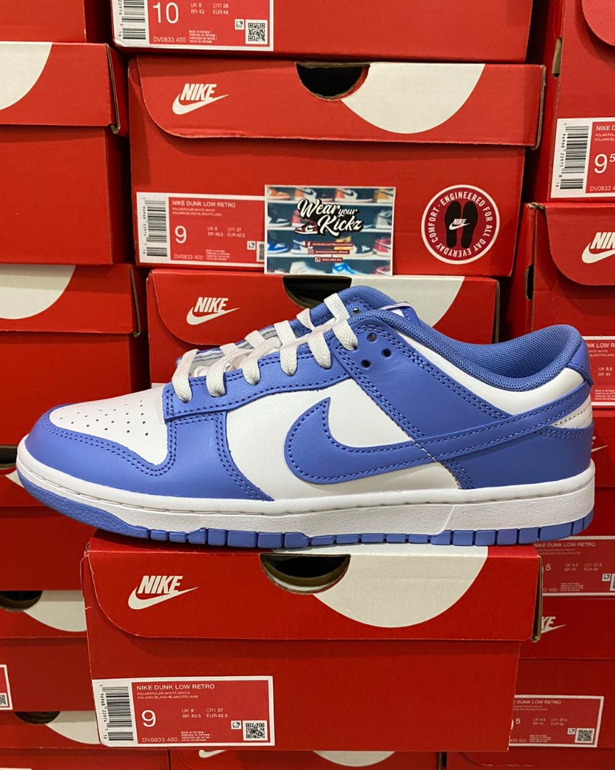 Nike Dunk Low Polar Blue, Men's Fashion, Footwear, Sneakers on Carousell