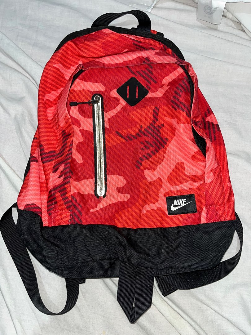 Nike Red Camouflage Backpack, Men's Fashion, Bags, Backpacks on Carousell