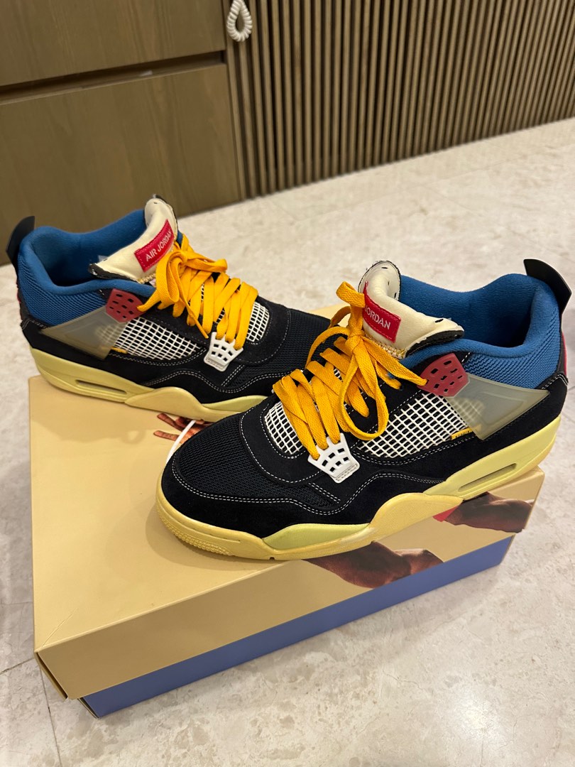 Nike union Jordan 4 off noir, Men's Fashion, Footwear, Sneakers on ...