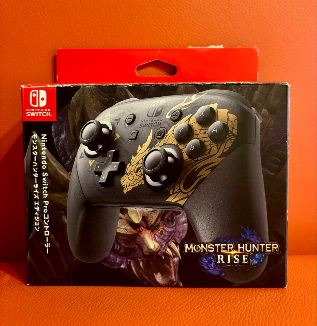 Nintendo Switch Pro Controller Monster Hunter Rise Edition (HK), Video ...
