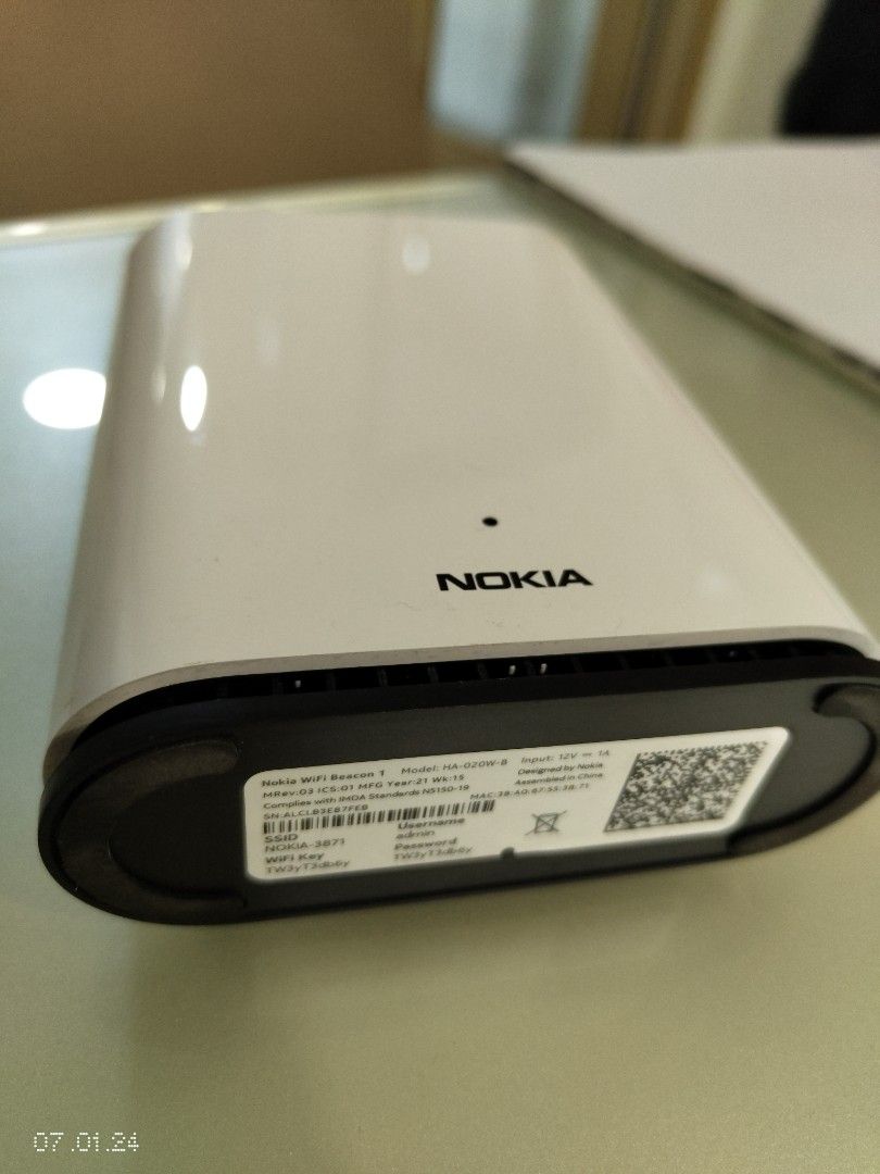 Nokia wifi Beacon 1 Router, Computers & Tech, Parts & Accessories ...