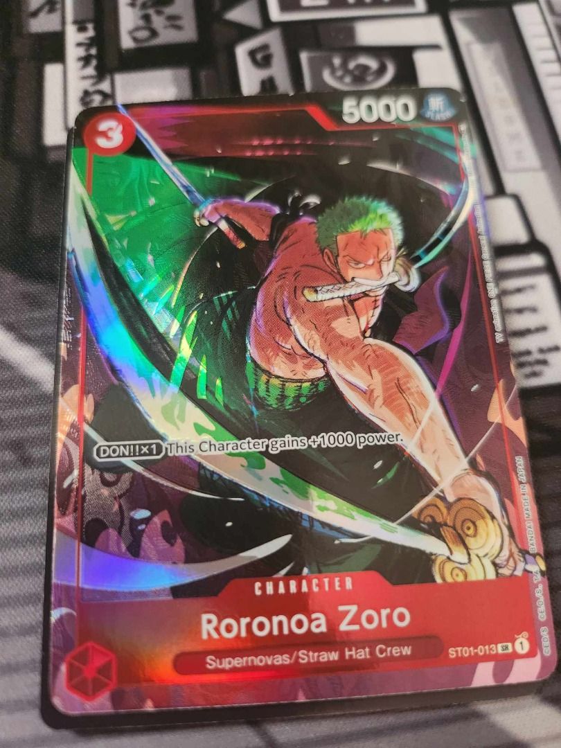 One Piece Card Game English cards OP04 and Zoro promo, Hobbies & Toys ...