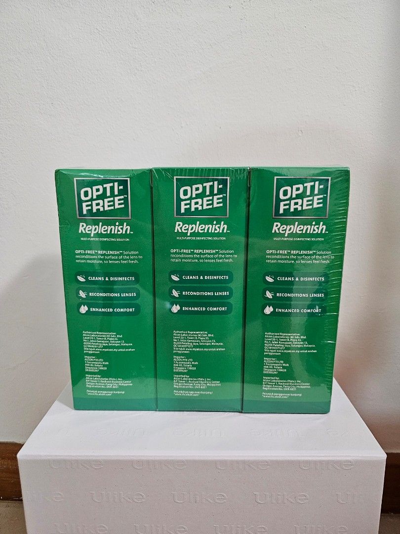 Opti-free Contact Lens Solution x 3, Beauty & Personal Care, Vision ...