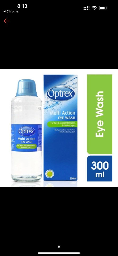Optrex eye wash 300ml, Beauty & Personal Care, Vision Care on Carousell