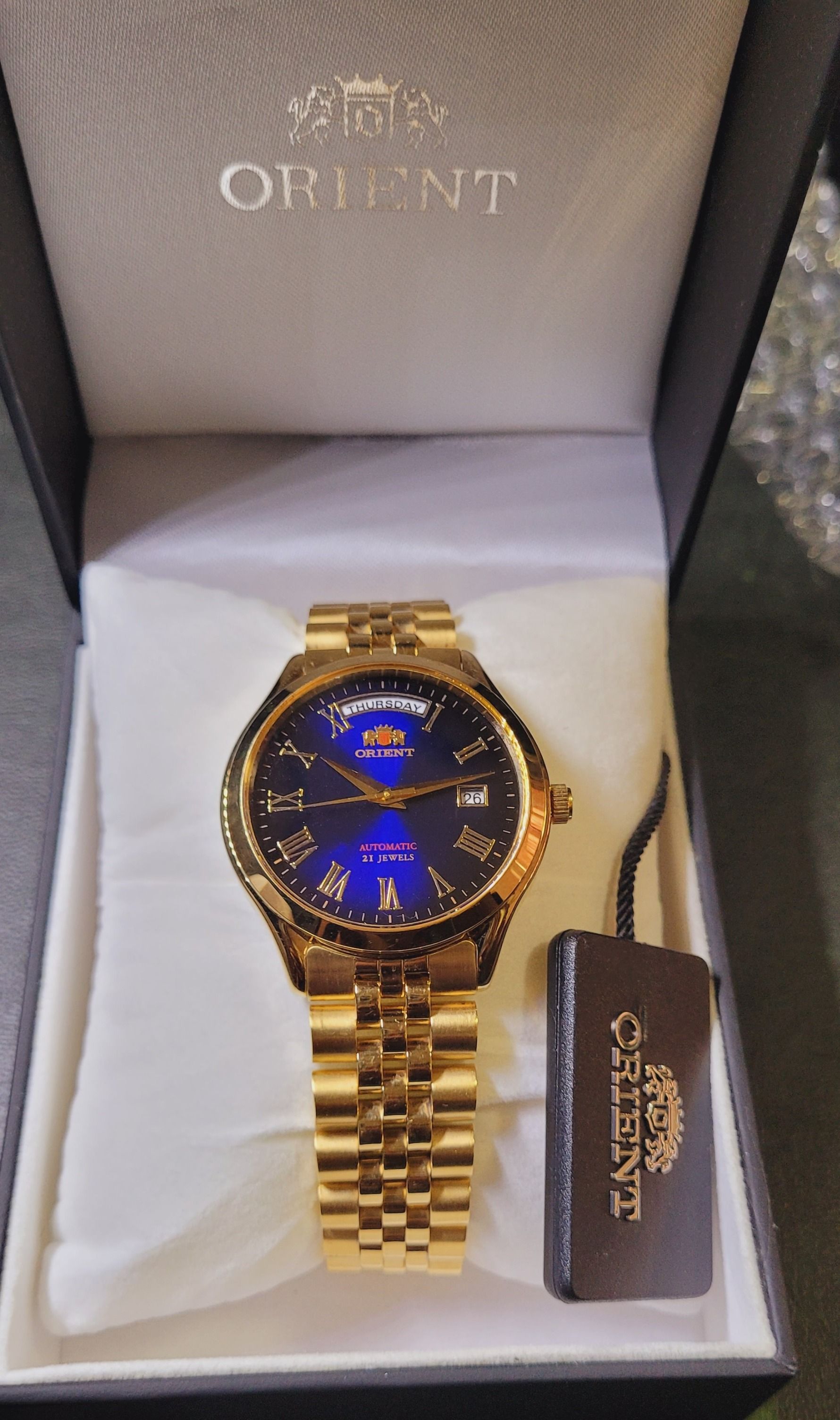 Orient Day Date EVOH-A0 Jubilee Royal Navy Dial Set Japan, Luxury ...