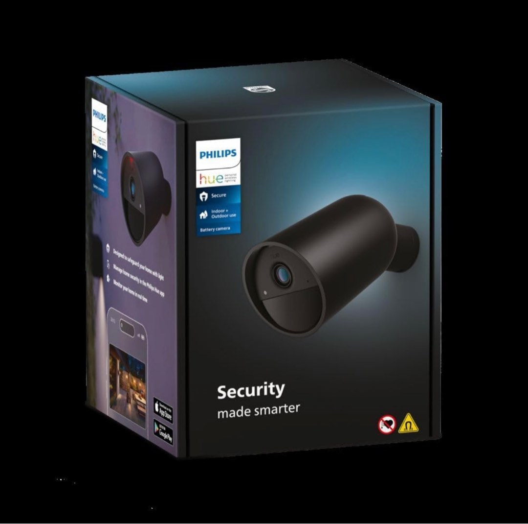 Philips Hue Secure Battery Powered Smart 1080p Home Security Camera ...