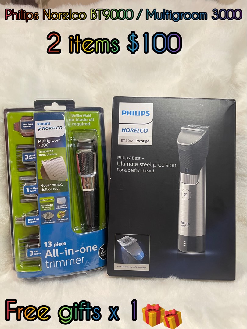 Philips Norelco BT 9000 / Multigroom 3000, Beauty & Personal Care, Men's Grooming on Carousell