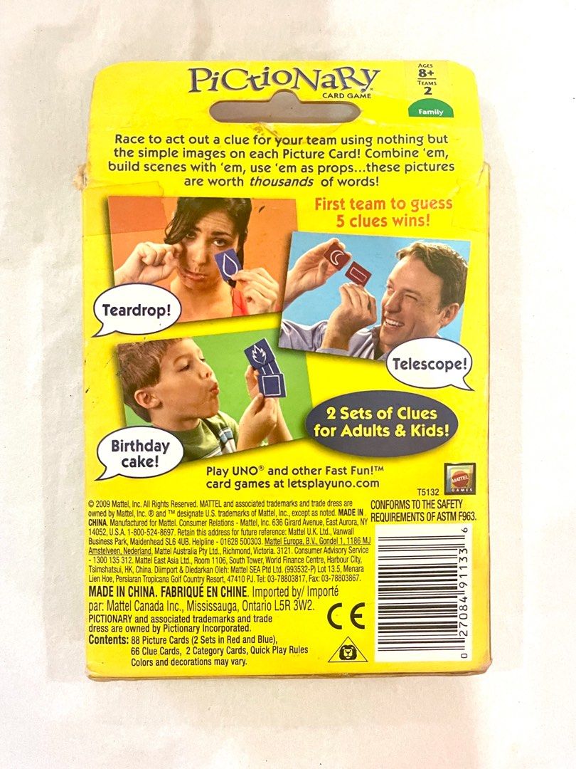 Pictionary Card Game, Hobbies & Toys, Toys & Games on Carousell