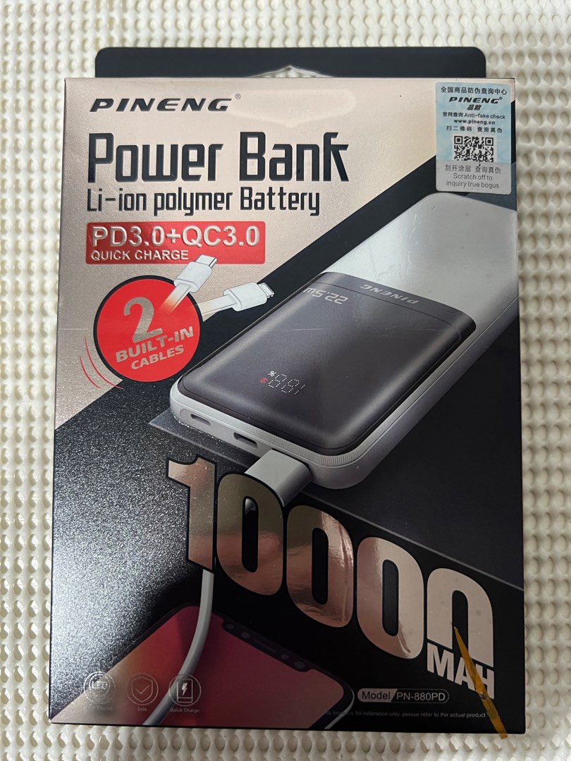 Pineng PN-880PD 10000mAh Power Bank, Mobile Phones & Gadgets, Mobile ...