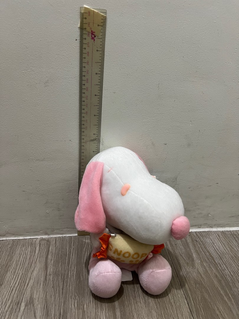 Pink Snoopy Plush, Hobbies & Toys, Toys & Games on Carousell