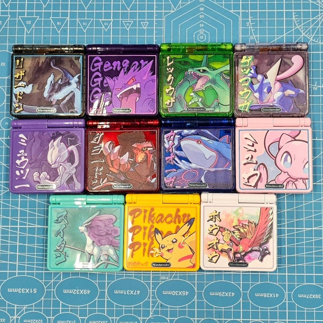 Pokemon theme GBA SP with type-C charging port, Video Gaming, Video ...
