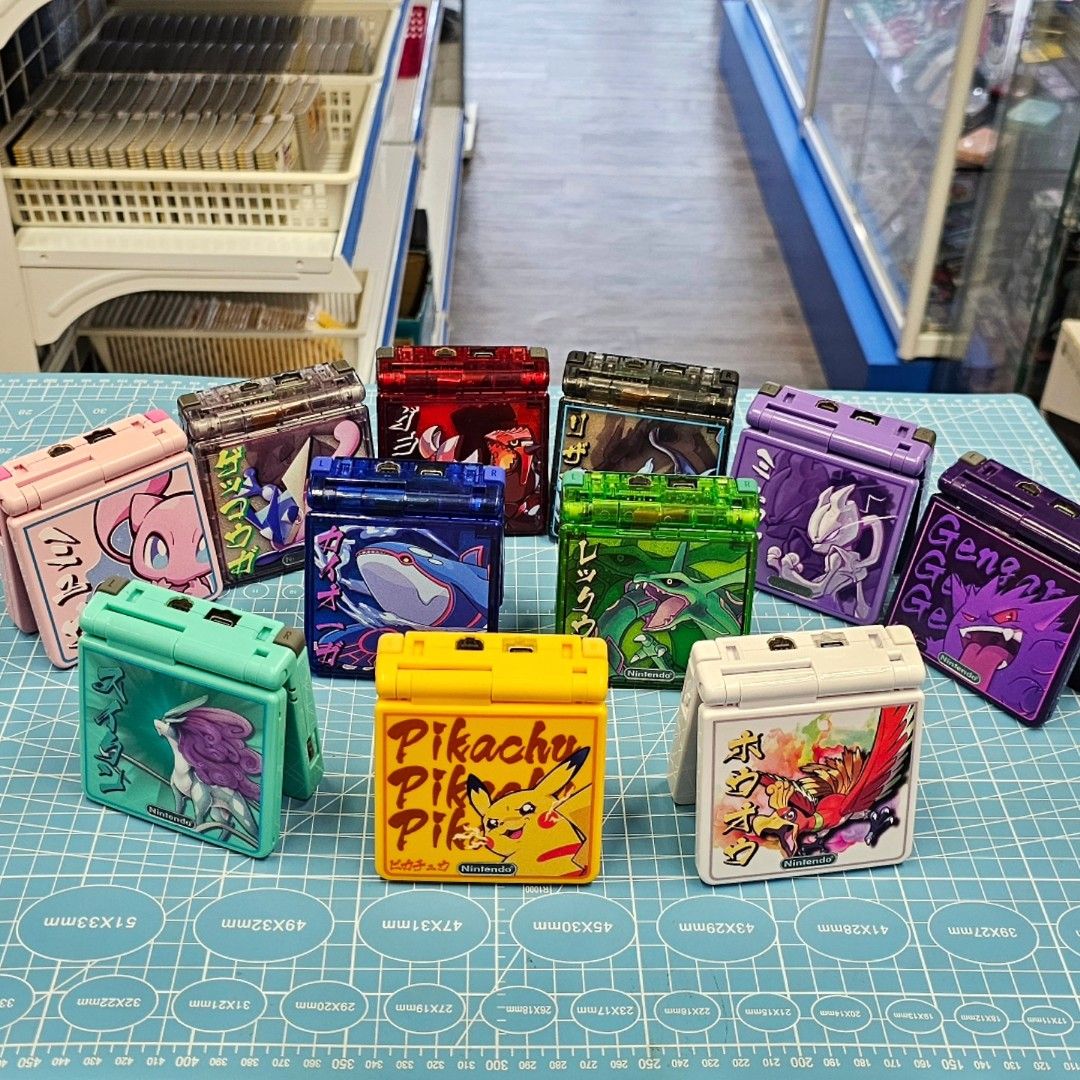 Pokemon theme GBA SP with type-C charging port, Video Gaming, Video ...