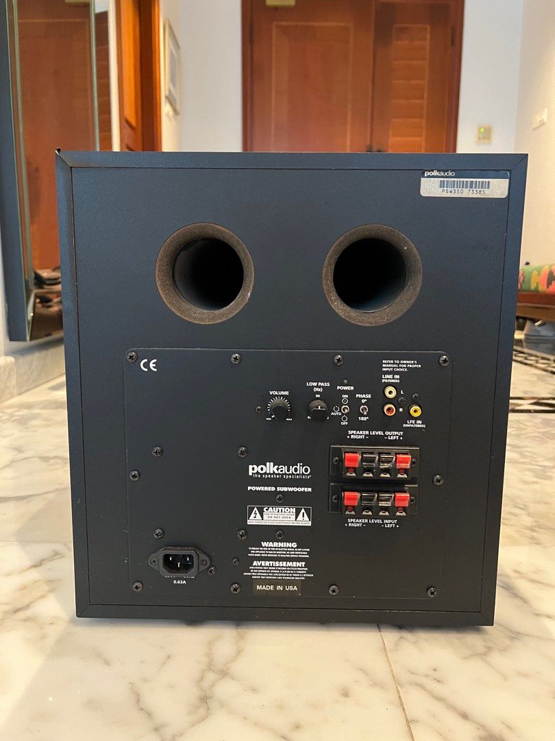 Polk Audio Subwoofer, Audio, Soundbars, Speakers & Amplifiers on Carousell