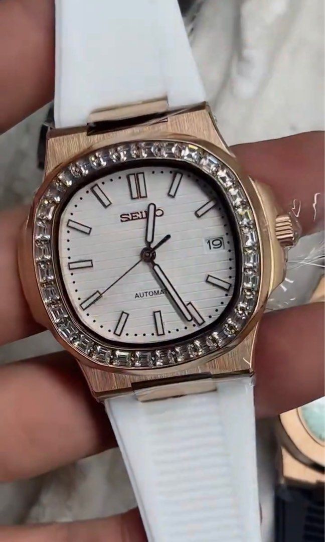 Pp style custom mod Seiko watch, Women's Fashion, Watches & Accessories ...