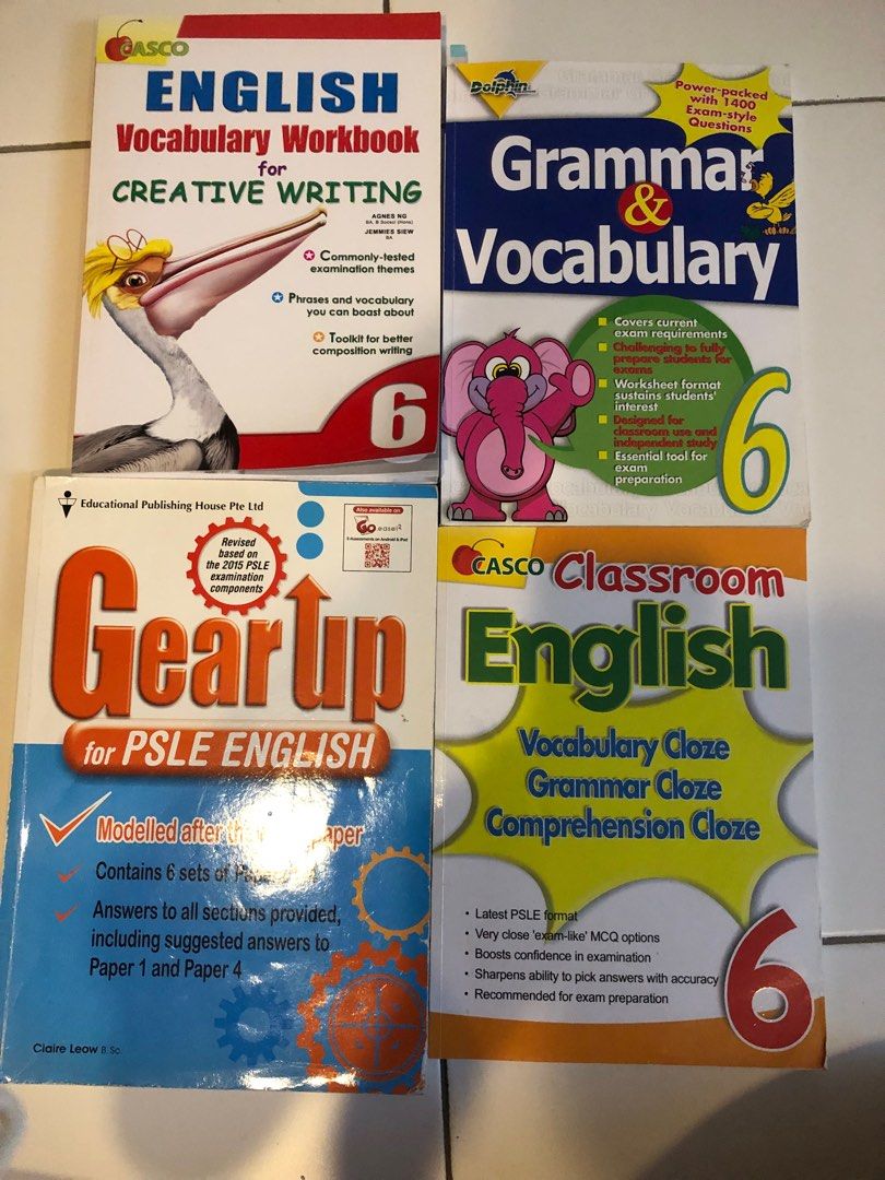 AL4 PSLE essential assessment books (AL1 English, Chinese, math ...
