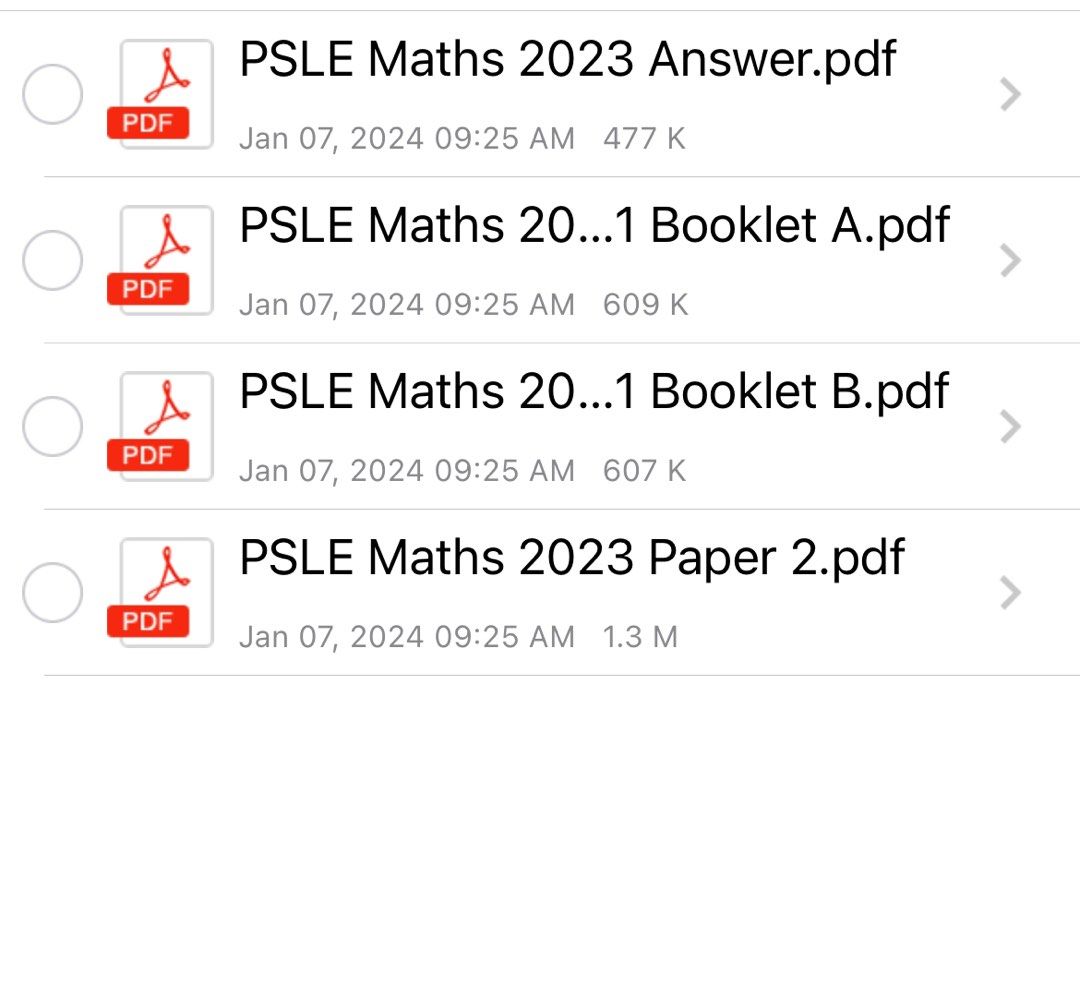 PSLE Papers 2023 Standard/Foundation Subjects English Math Science ...