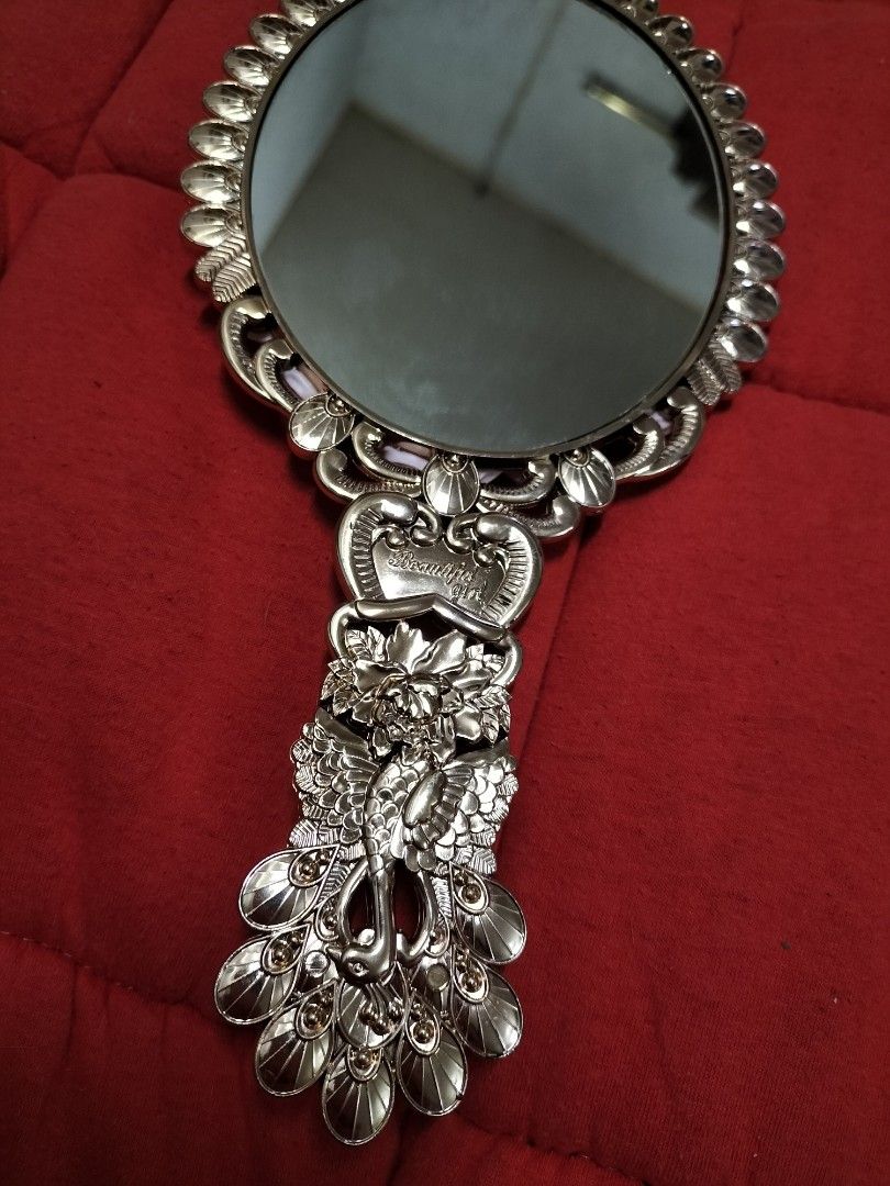 Purple Kuromi Sanrio-Inspired Decoden Hand Mirror, Furniture & Home ...